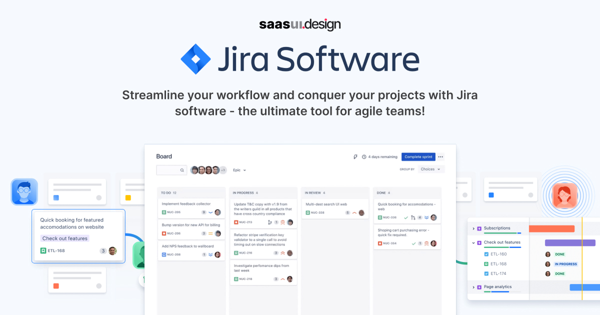 Jira Ui Ux Design Saas Application Design Saas Ui